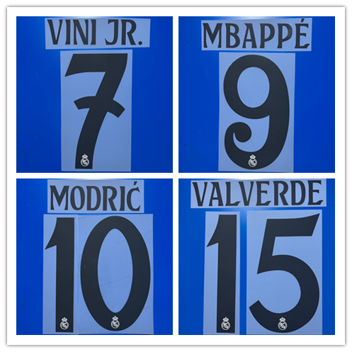 Real Madrid CF 2024-25 home MBAPPE BELLINGHAM KROOS RODRYGO VINI JR ...