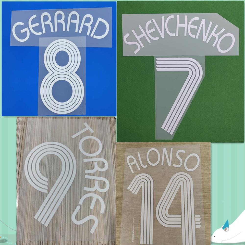 2006 2007 2008 SHEVCHENKO GERRARD TORRES alonso Jersey number ...