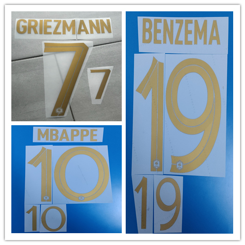 2022 France home Football number MBAPPE BENZEMA Jersey number ...